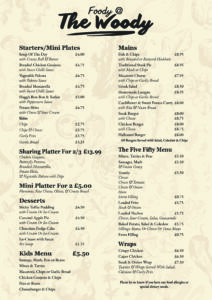 Menus - The Woodside Inn
